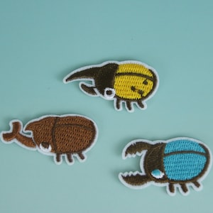 Tiny Beetle Patch, Unicorn Beetle Patch, Iron on Patch, Embroidered ...