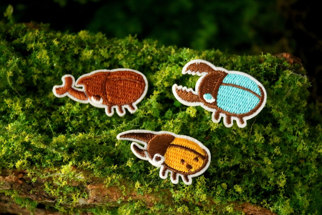 Tiny Beetle Patch, Unicorn Beetle Patch, Iron on Patch, Embroidered Patch, Aesthetic Patch ...