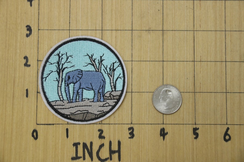 Elephant Badge, Animal Patch, Iron on Patch, Embroidered Patch ...