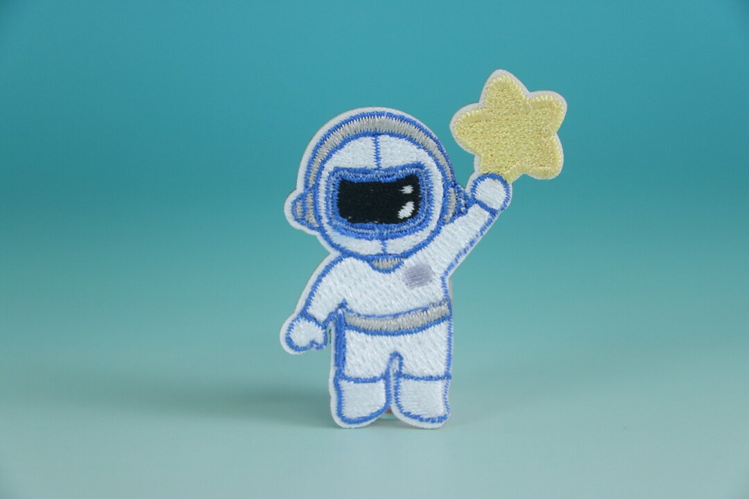 Reaching for the Star Patch, Astronaut Patch, Cute, Iron on Patch, Embroidered Patch, Aesthetic ...