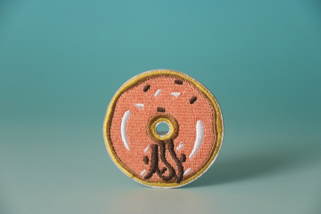 Stick on Donut Patch, Delicious Patch, Iron on Patch, Embroidered Patch ...