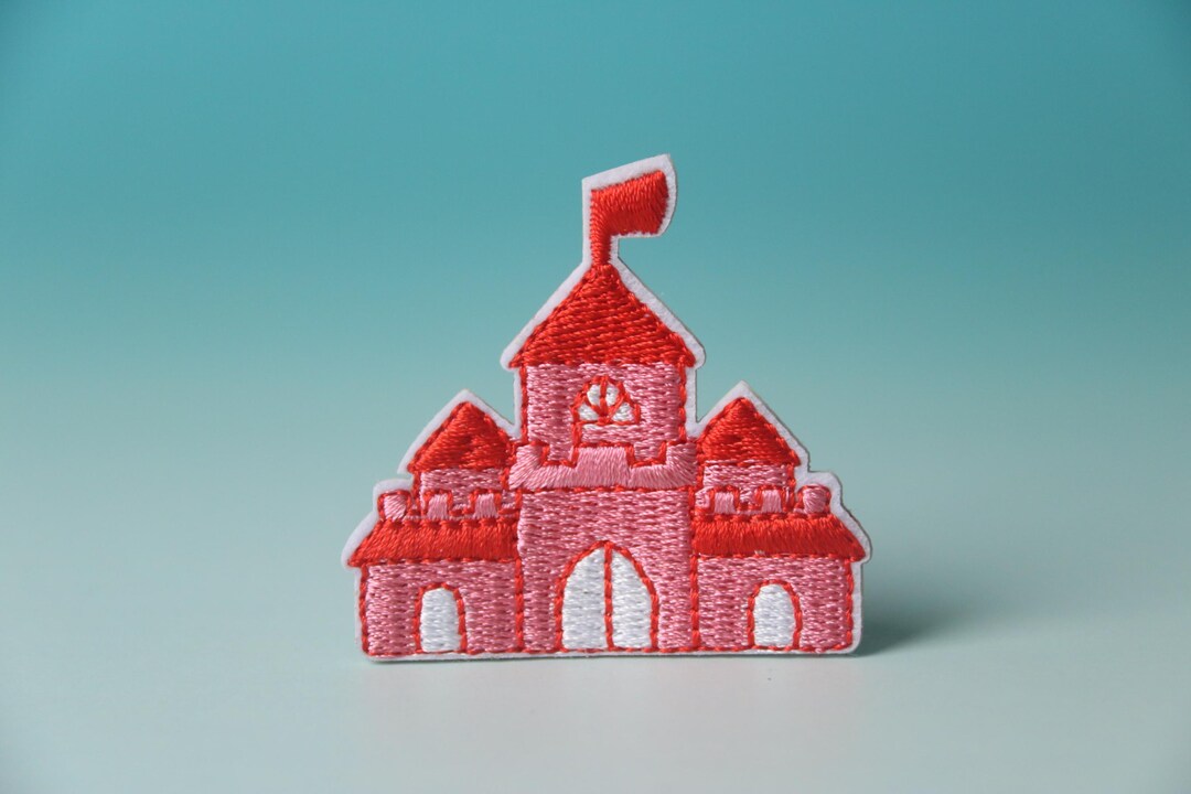 Red Castle Patch, Fairy Tale Patch, for Girl, Iron on Patch ...
