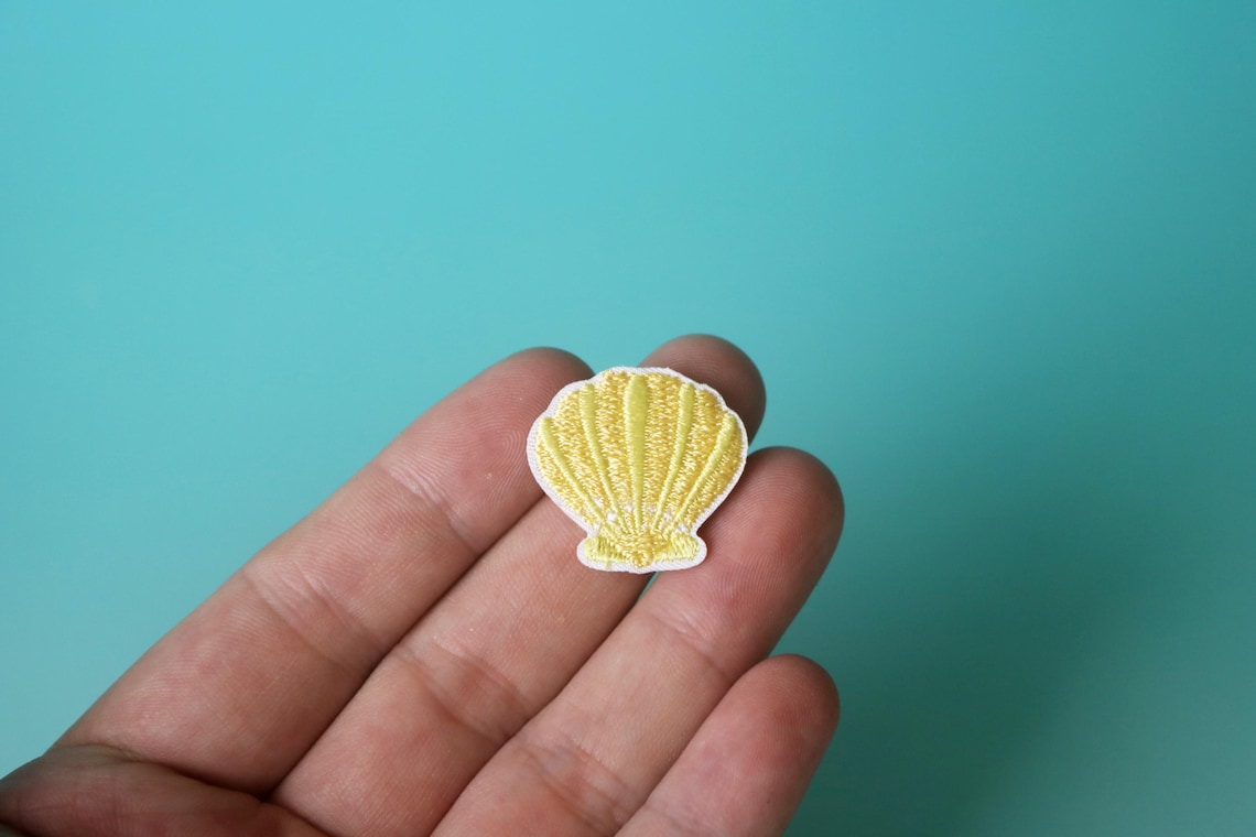 Tiny Sea Shell Patch, Cute, Iron on Patch, Embroidered Patch, Aesthetic ...