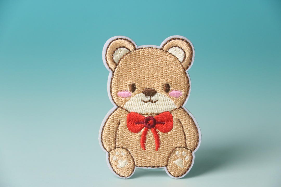 Cute Teddy Bear Patch, Doll Patch, Iron on Patch, Embroidered Patch ...