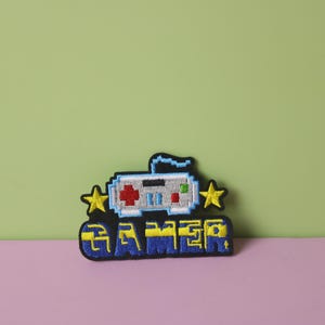 Gamer Patch, Gamepad Patch, Retro Game Patch, Iron on Patch ...