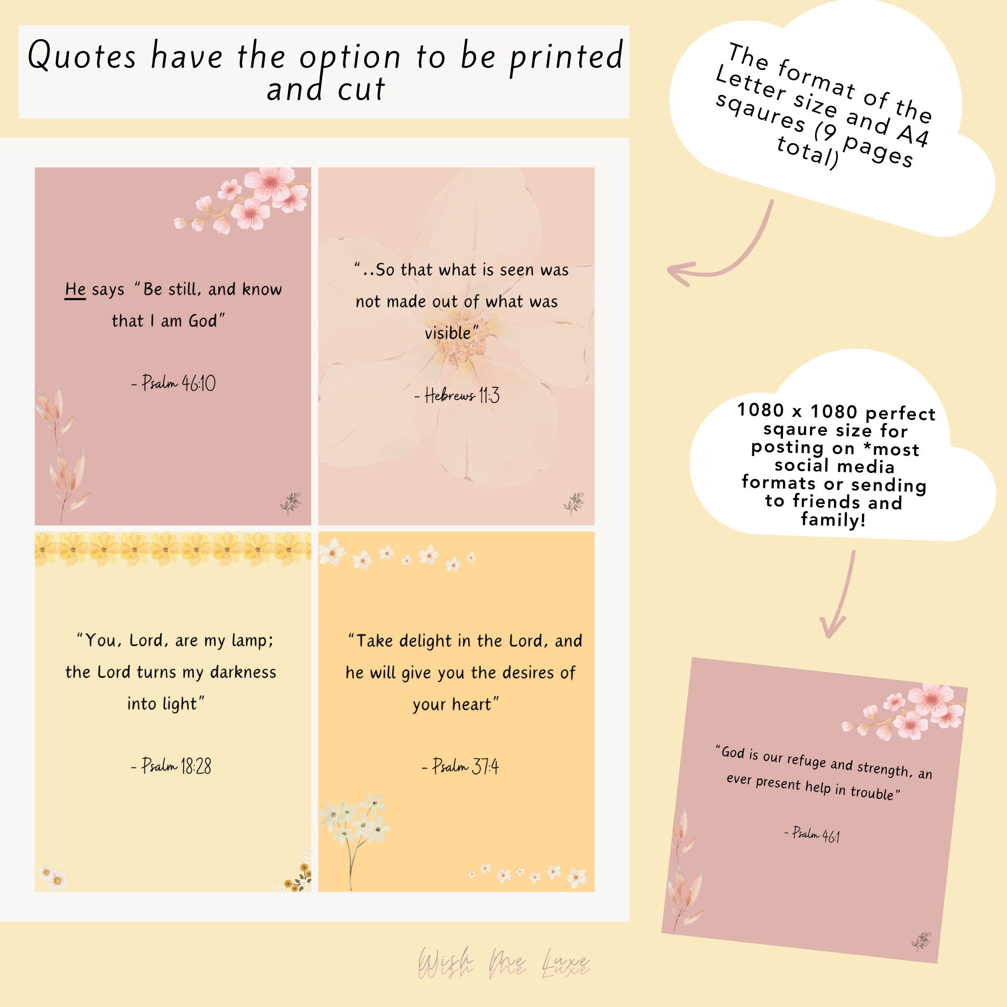 Daily Bible Scripture Cards, Encouraging Affirmation Cards, KJV Bible ...