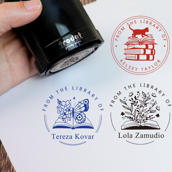 Personalized Book Stamps - Etsy