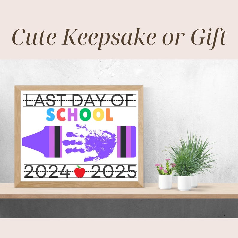 Last Day of School Handprint Craft, End of School Year Printable ...