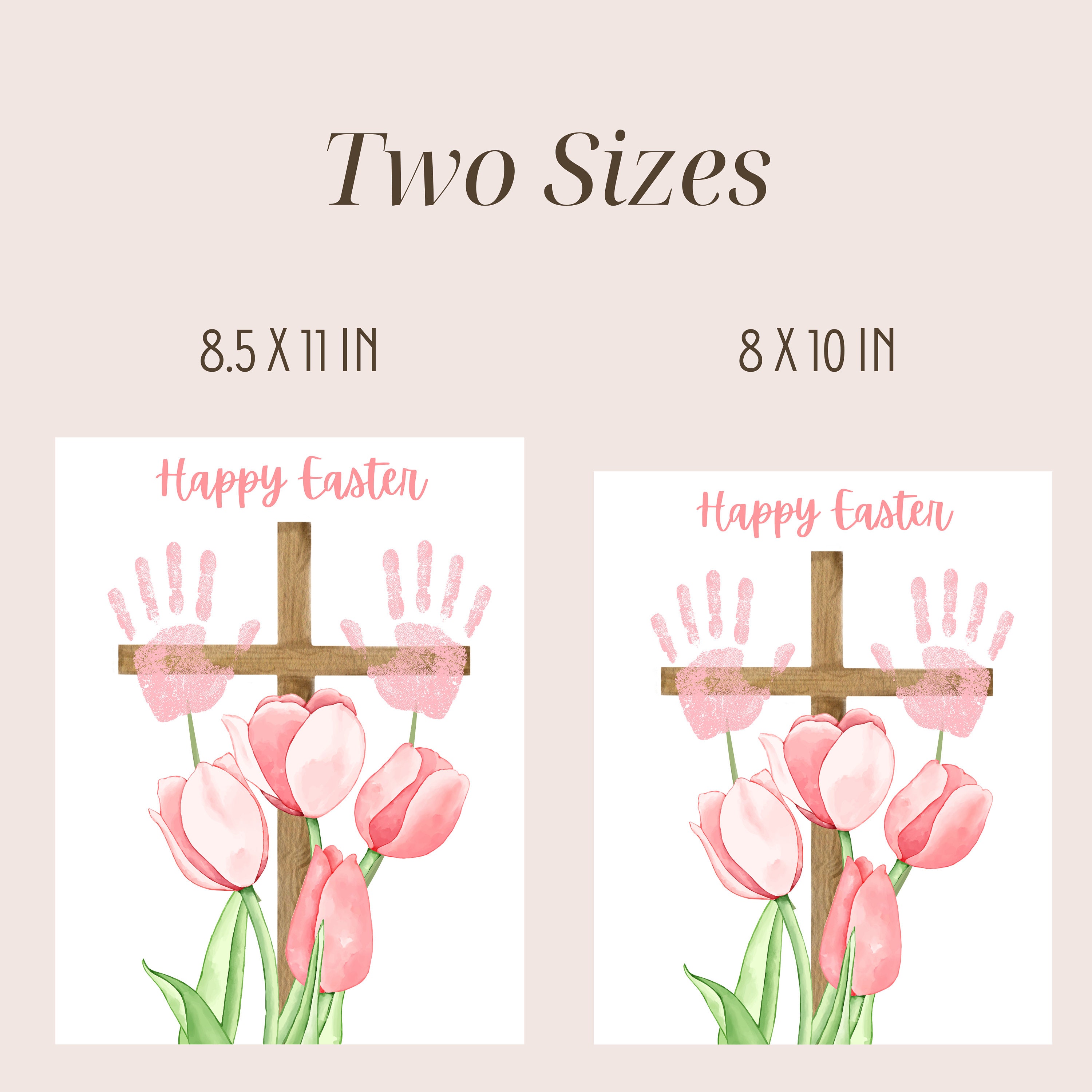 Easter Handprint Art Craft for Kids, Easter Handprint Printable, Easter ...