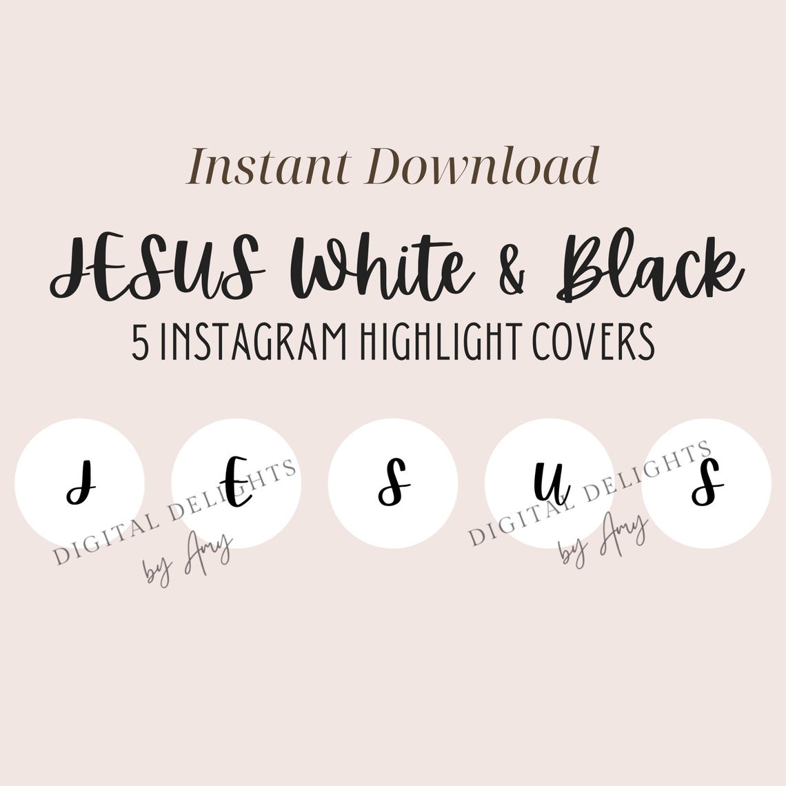 JESUS Christian Instagram Highlight Covers, Jesus Plain IG Story Icons ...