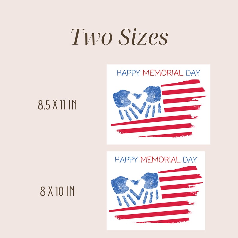 Flag Handprint Art for Memorial Day, Memorial Day Activity for Daycare ...