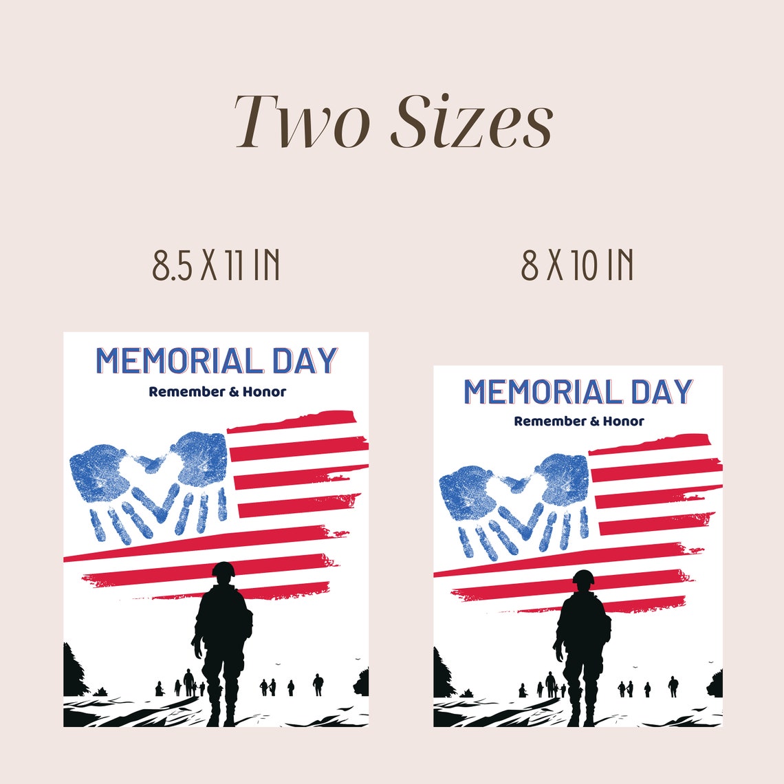 Flag Handprint Art for Memorial Day, Memorial Day Activity for Daycare ...