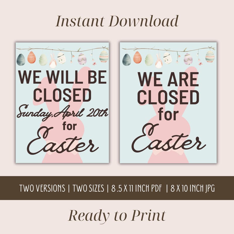Easter Signs - Etsy