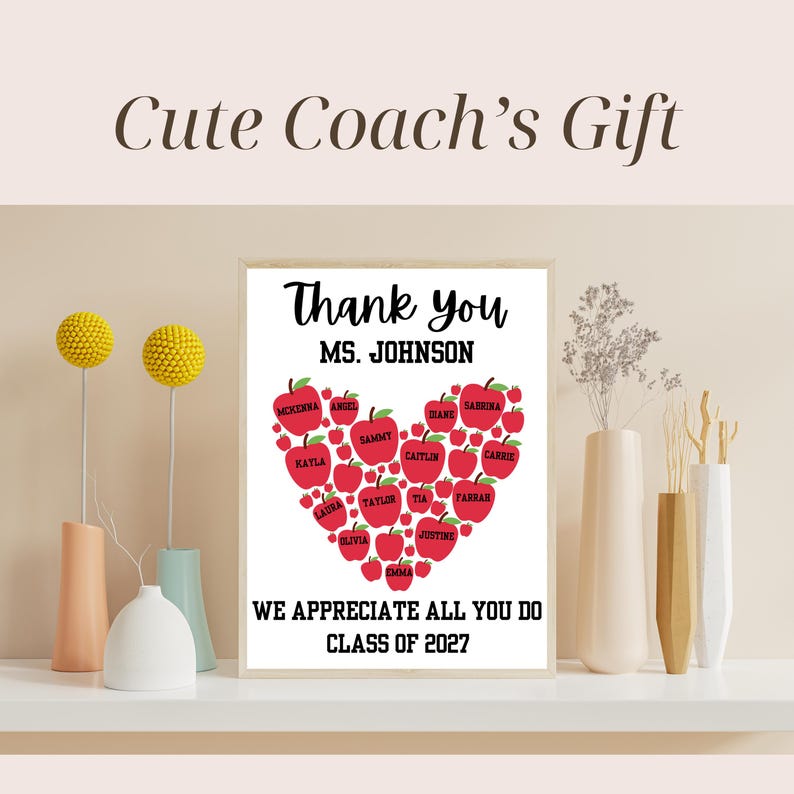 Editable Teacher Appreciation Gift Printable From Student, Apple Heart ...