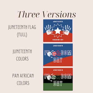 Juneteenth Handprint Art for Juneteenth Day, Juneteenth Activity for ...
