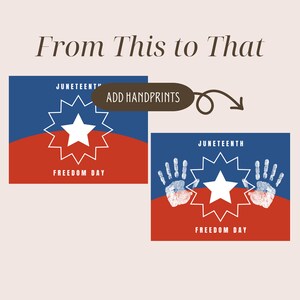 Juneteenth Handprint Art for Juneteenth Day, Juneteenth Activity for ...