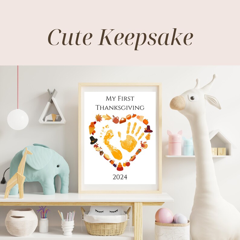 Baby’s First Thanksgiving Handprint Craft, Thanksgiving 2024 Handprint ...