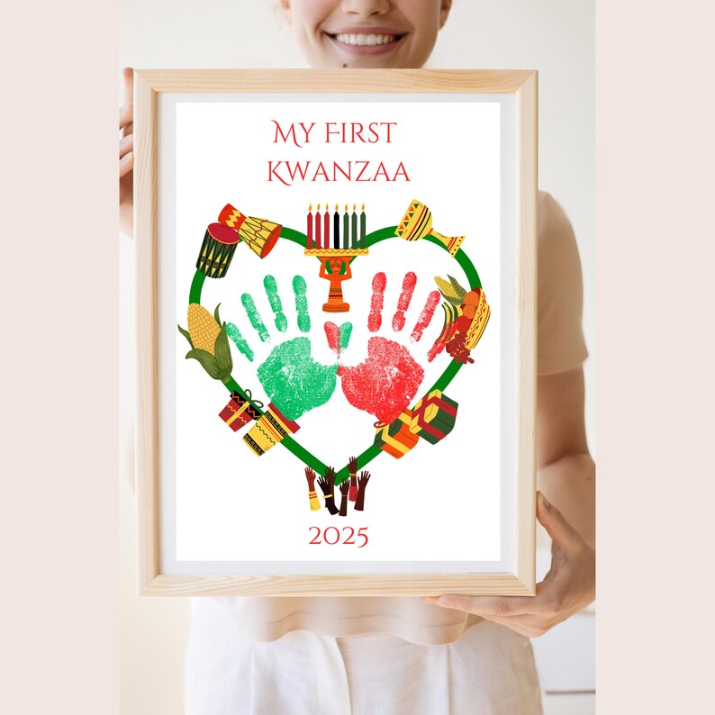 Baby’s First Kwanzaa Handprint Craft, Kwanzaa 2025 Handprint, My First ...
