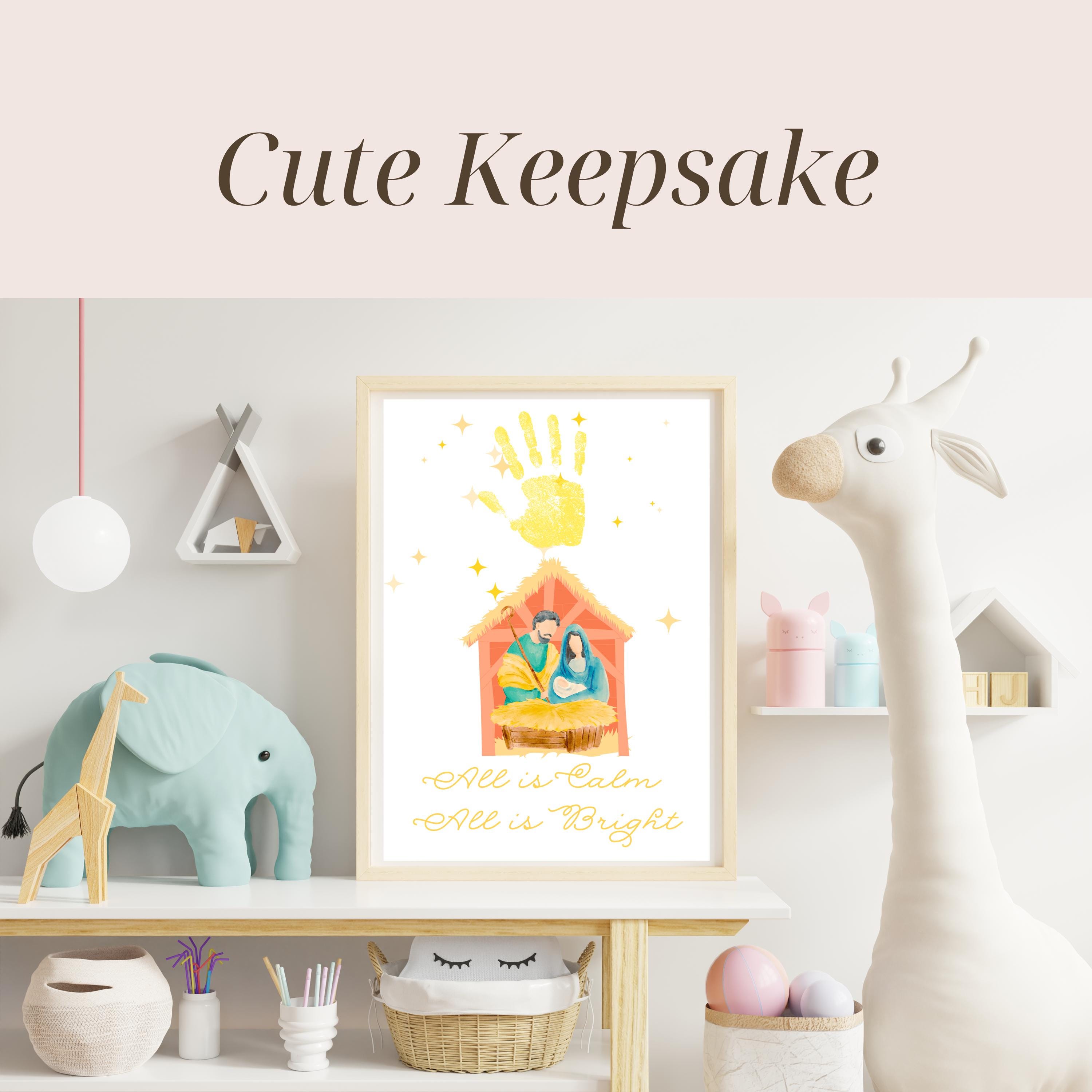 Sunday School Craft Christmas Handprint Art, Preschool Nativity ...