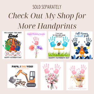 Father's Day Handprint Art, I Dig You Handprint, Gift for Dad From Kids ...