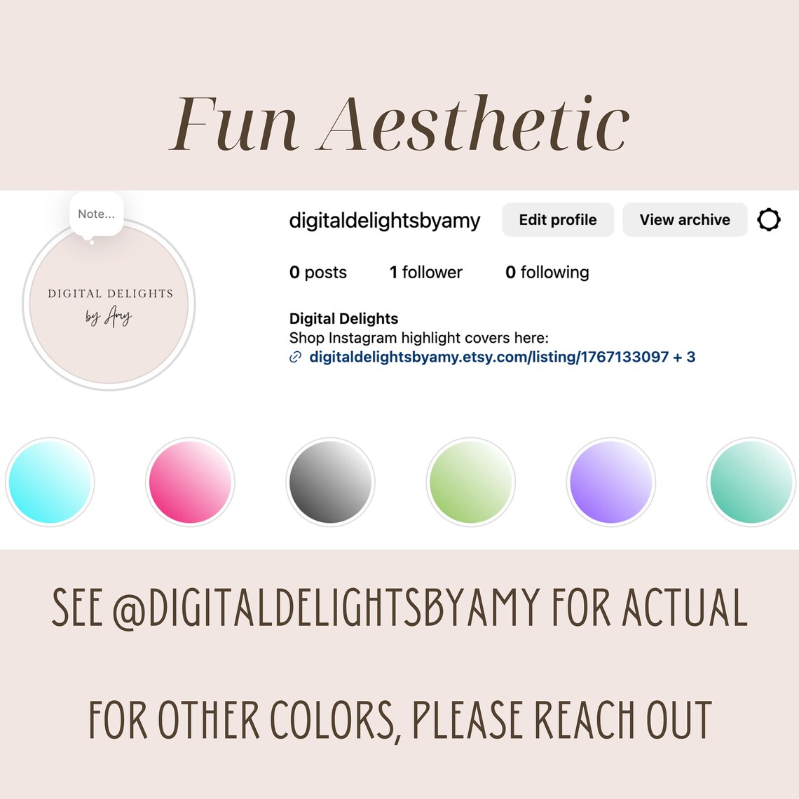 12 Ombre Instagram Highlight Covers, Multi Color Plain IG Story Icons ...