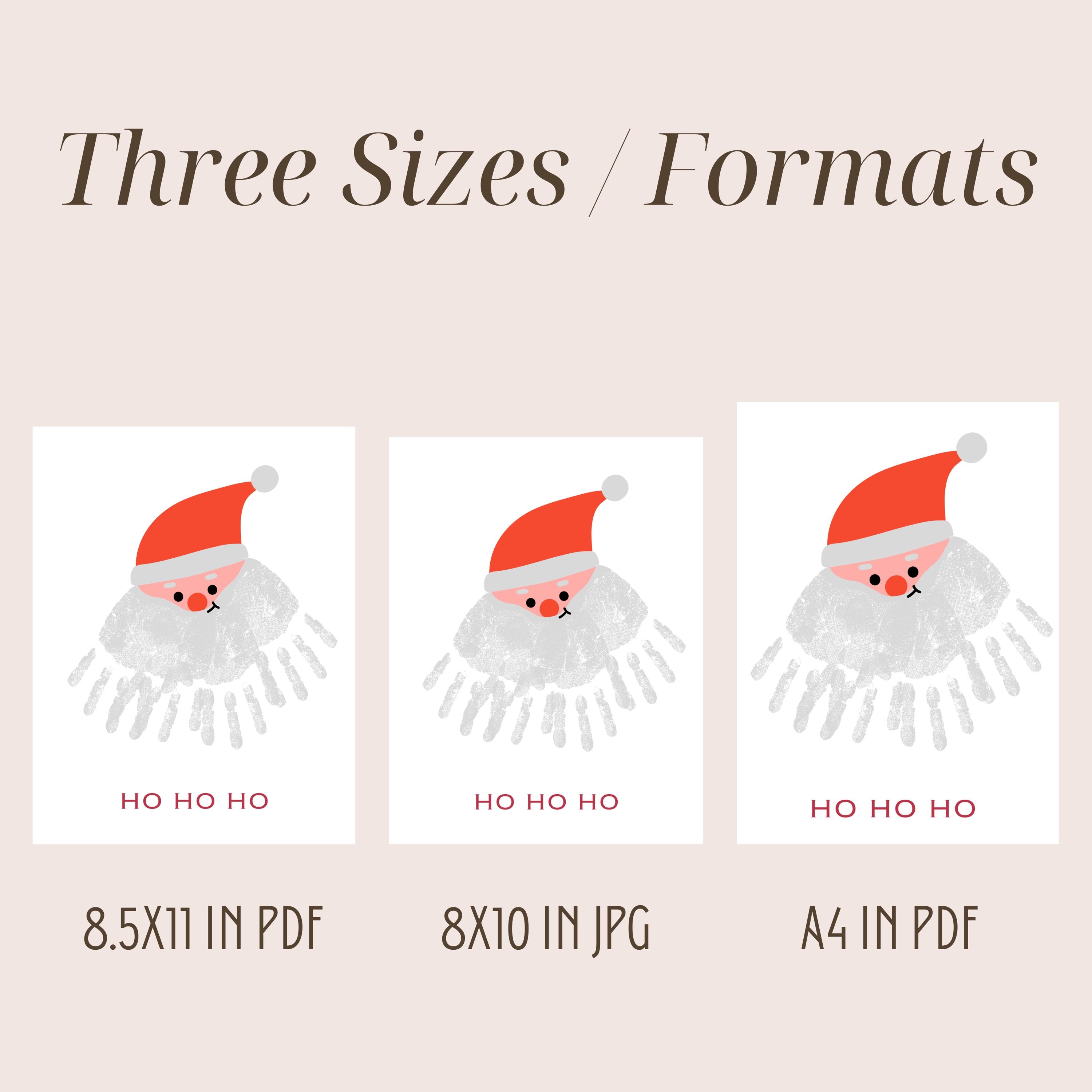 Santa Claus Handprint Craft, Christmas Handprint, Happy Holidays ...