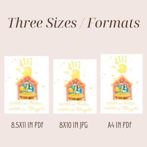 Sunday School Craft Christmas Handprint Art, Preschool Nativity ...