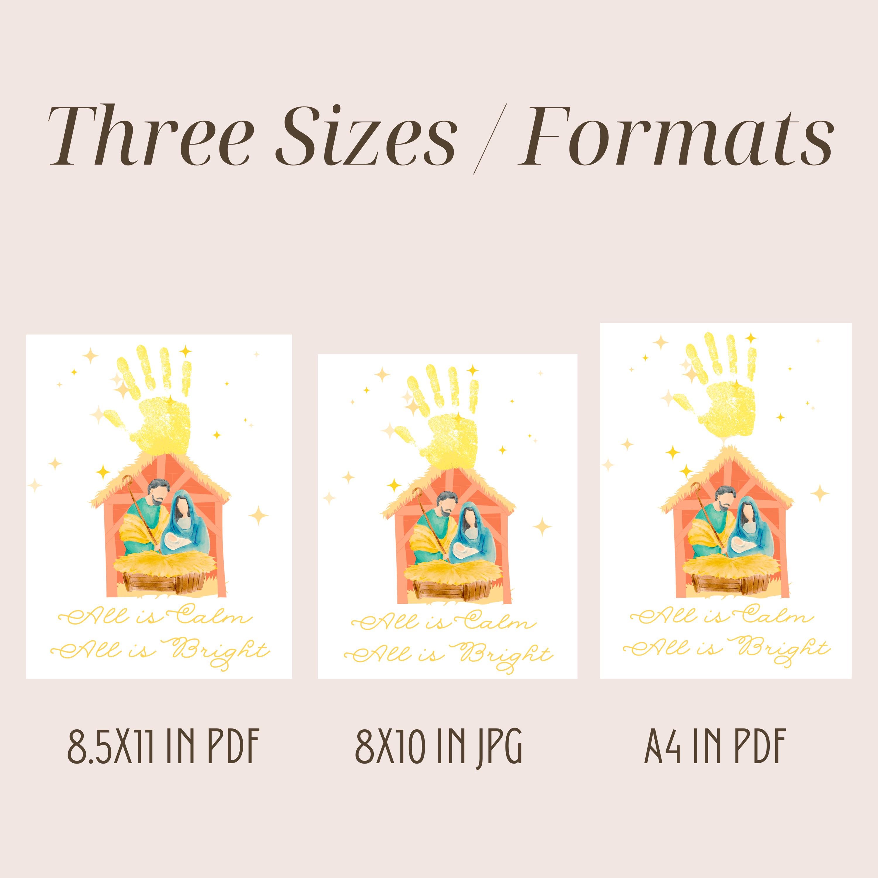 Sunday School Craft Christmas Handprint Art, Preschool Nativity ...