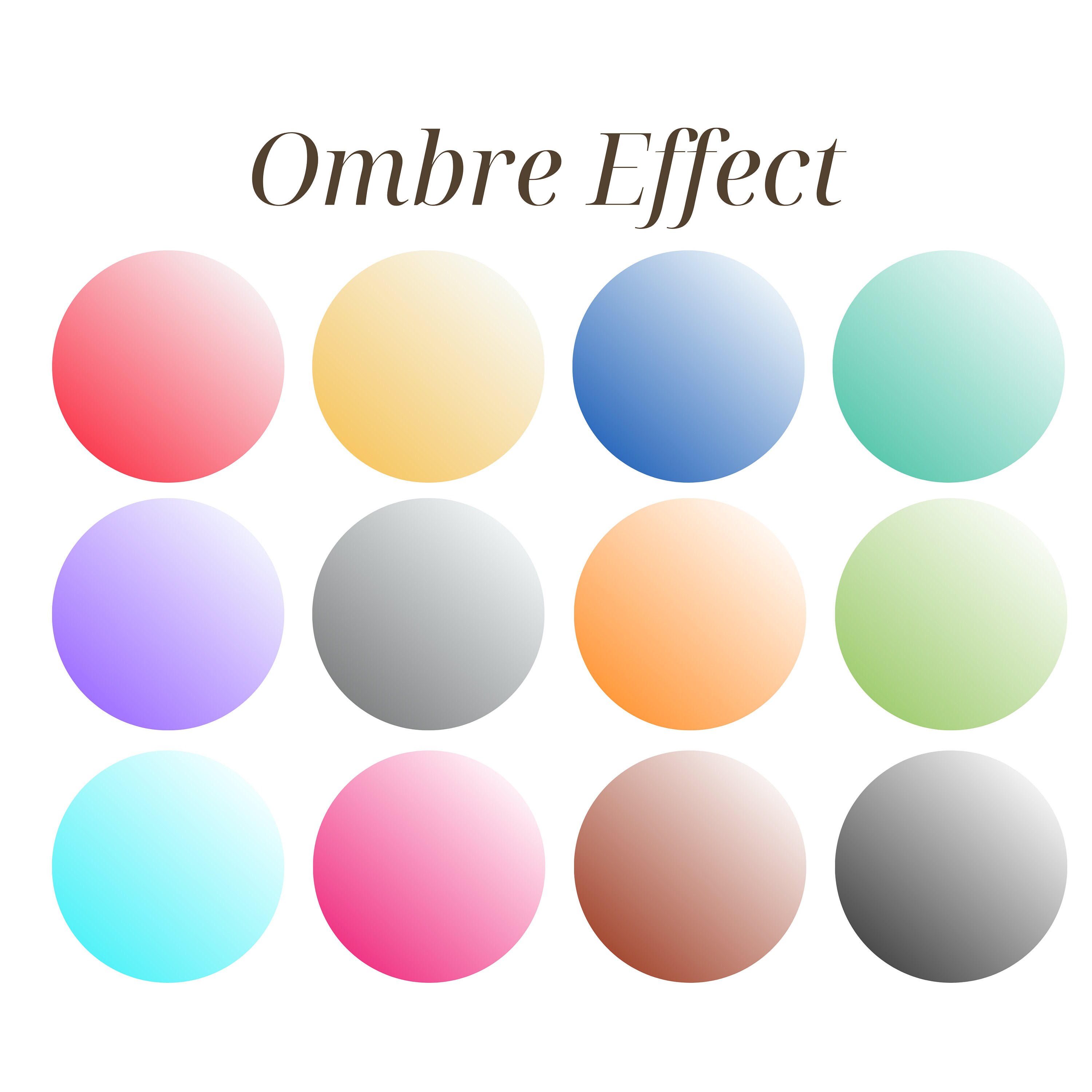 12 Ombre Instagram Highlight Covers, Multi Color Plain IG Story Icons ...