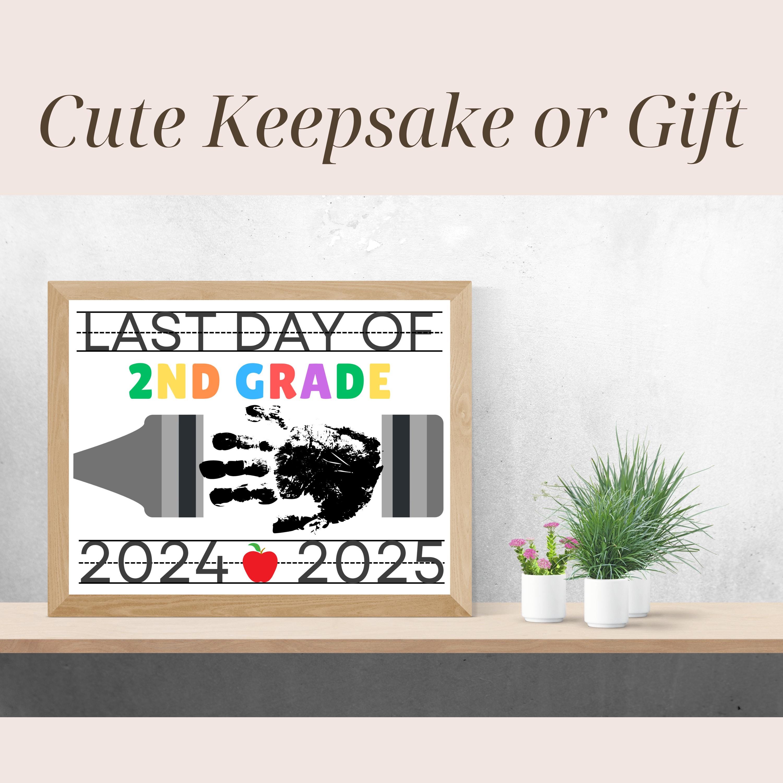 Last Day of 2nd Grade Handprint Craft, End of 2nd Grade Printable ...