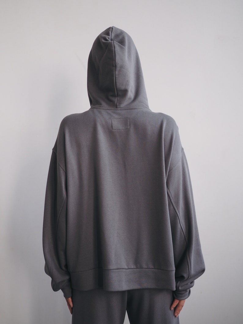 Super Soft Bamboo Fabric Hoodie, Oversized, Grey Color Stylish Hoodie ...