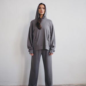Super Soft Bamboo Fabric Hoodie, Oversized, Grey Color Stylish Hoodie ...