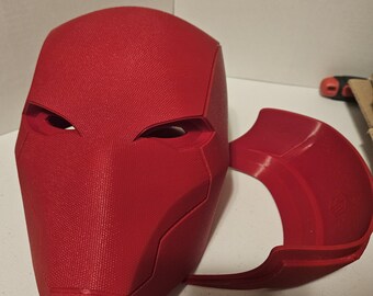 Red Hood Arkham Knight Cosplay Mask Costume Helmet STL 3d Print File - Etsy