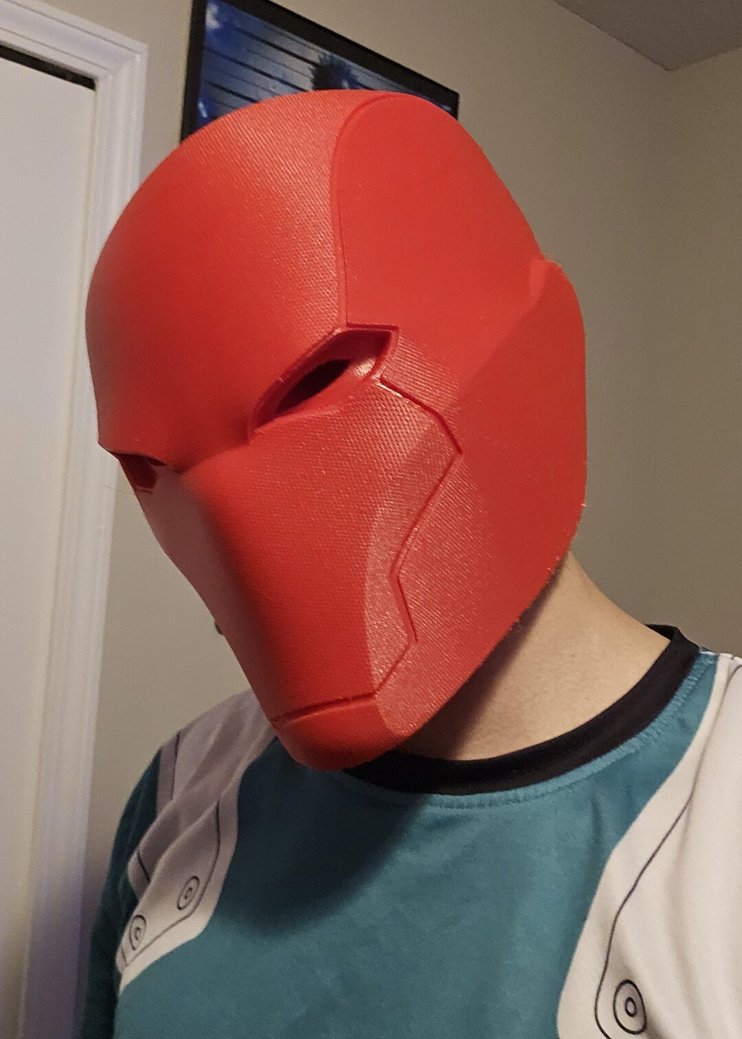 Red Hood Helmet 3d Printed - Etsy