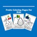 Printable Fruit Coloring Worksheets for Kids |fruits| Coloring | 23 ...