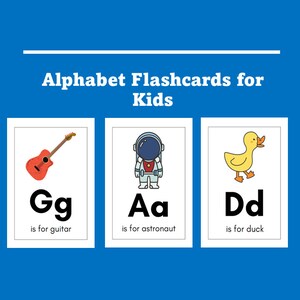 Printable Alphabets Flash Cards for Kids Alphabets 26 Pages Preschool ...
