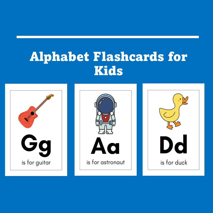 Printable Alphabets Flash Cards for Kids | Alphabets | 26 Pages ...