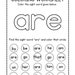 Printable Sight Words Coloring Activity Worksheets | Color Sight Words ...