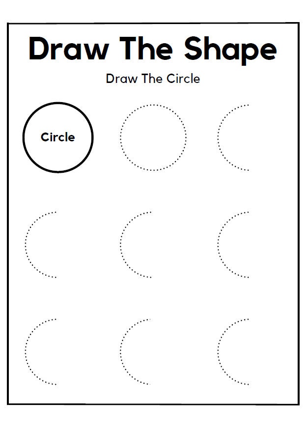 Printable Shape Drawing Activity Worksheets for Kids | Shapes | Draw ...