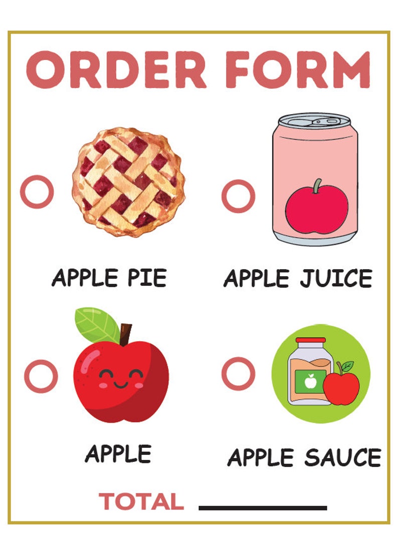 Printable Pretend Play Apple Orchard Activity Worksheets Pretend Play ...
