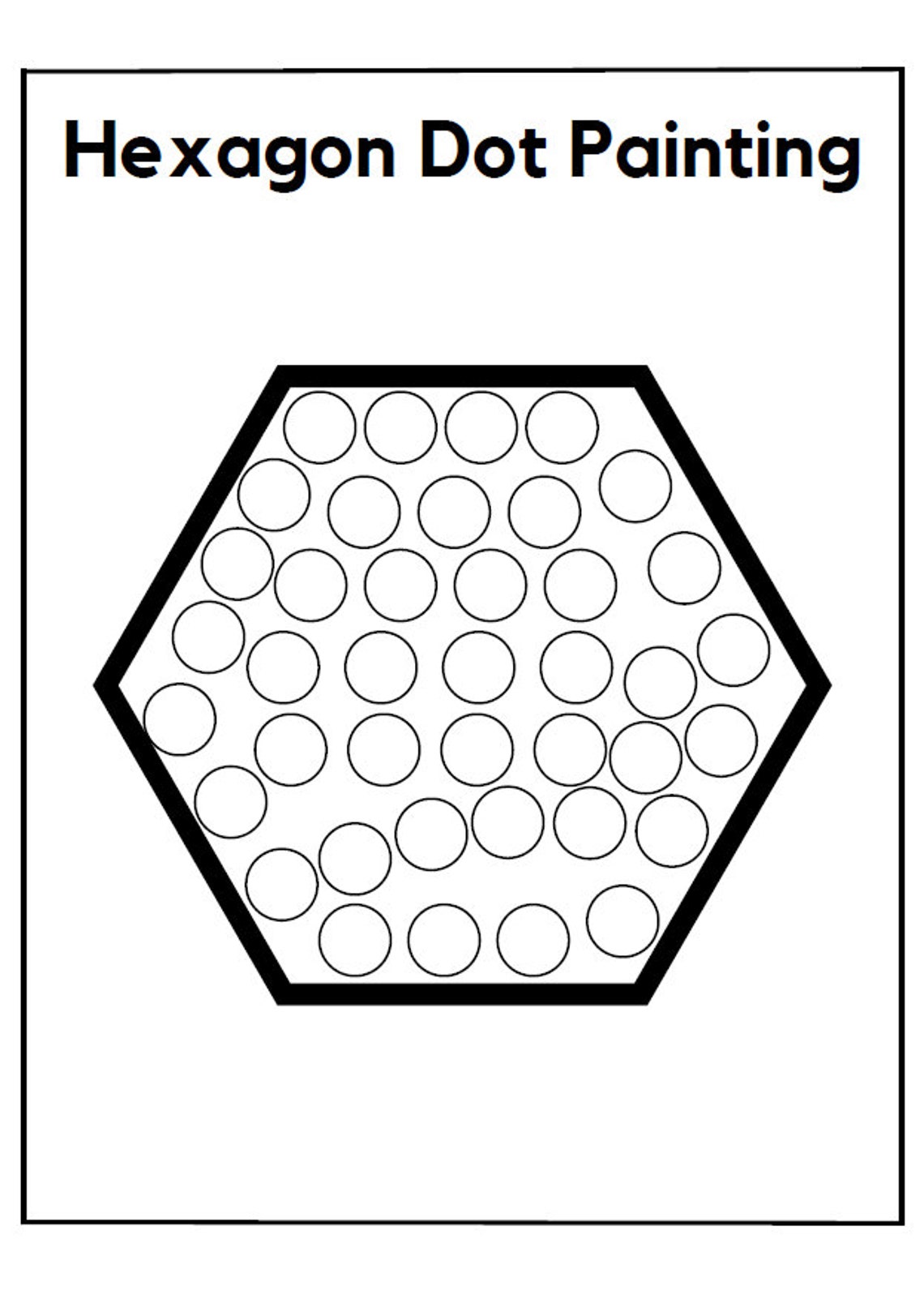Printable Dot Painting Activity Worksheets | Dot Painting | Shapes ...