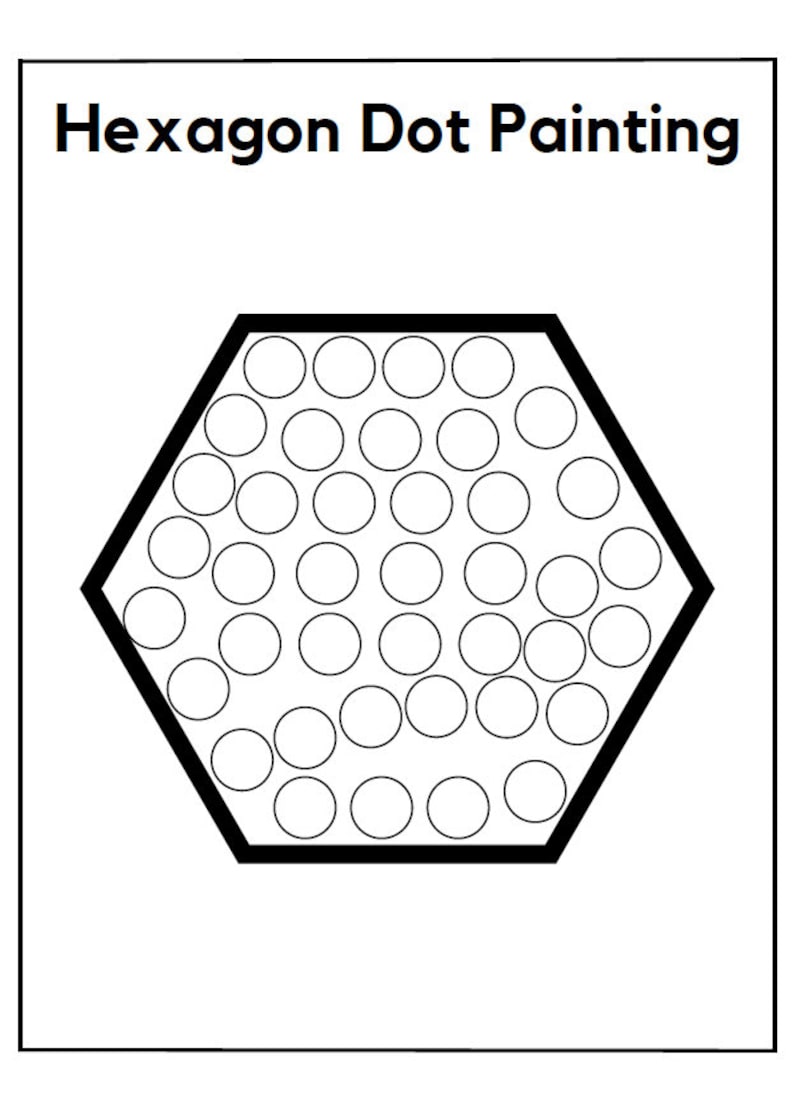 Printable Dot Painting Activity Worksheets | Dot Painting | Shapes ...