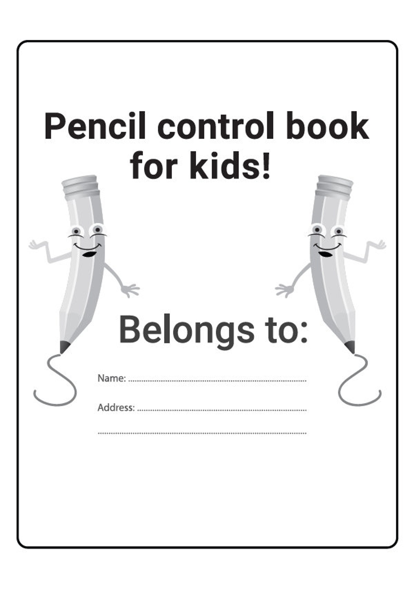 Printable Pencil Control Worksheets for Kids Tracing Coloring 65 Pages ...