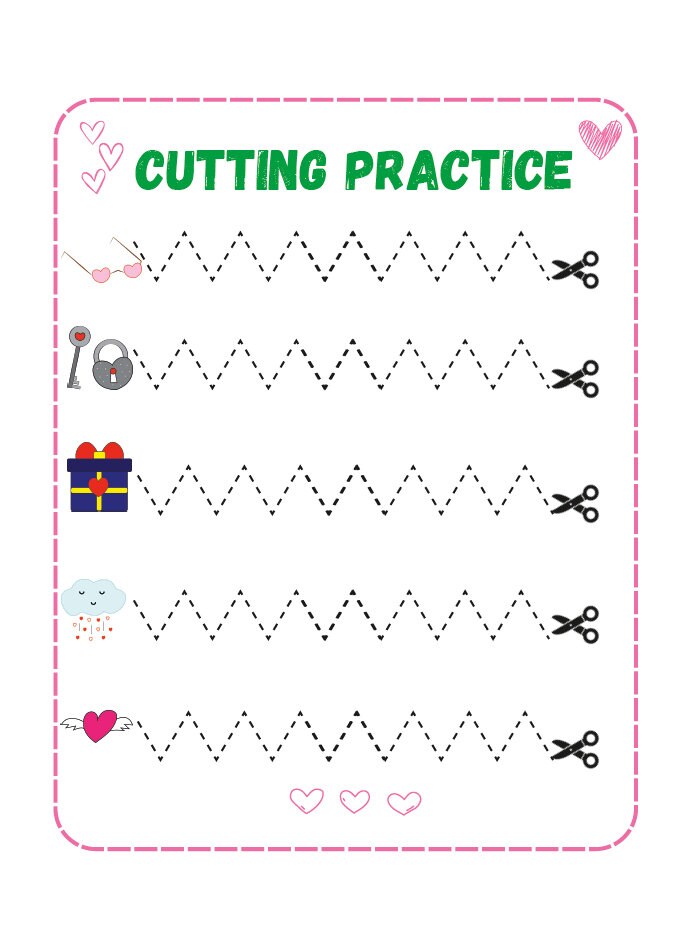 Printable Scissor Practice Worksheets for Kids | Scissor Skills ...