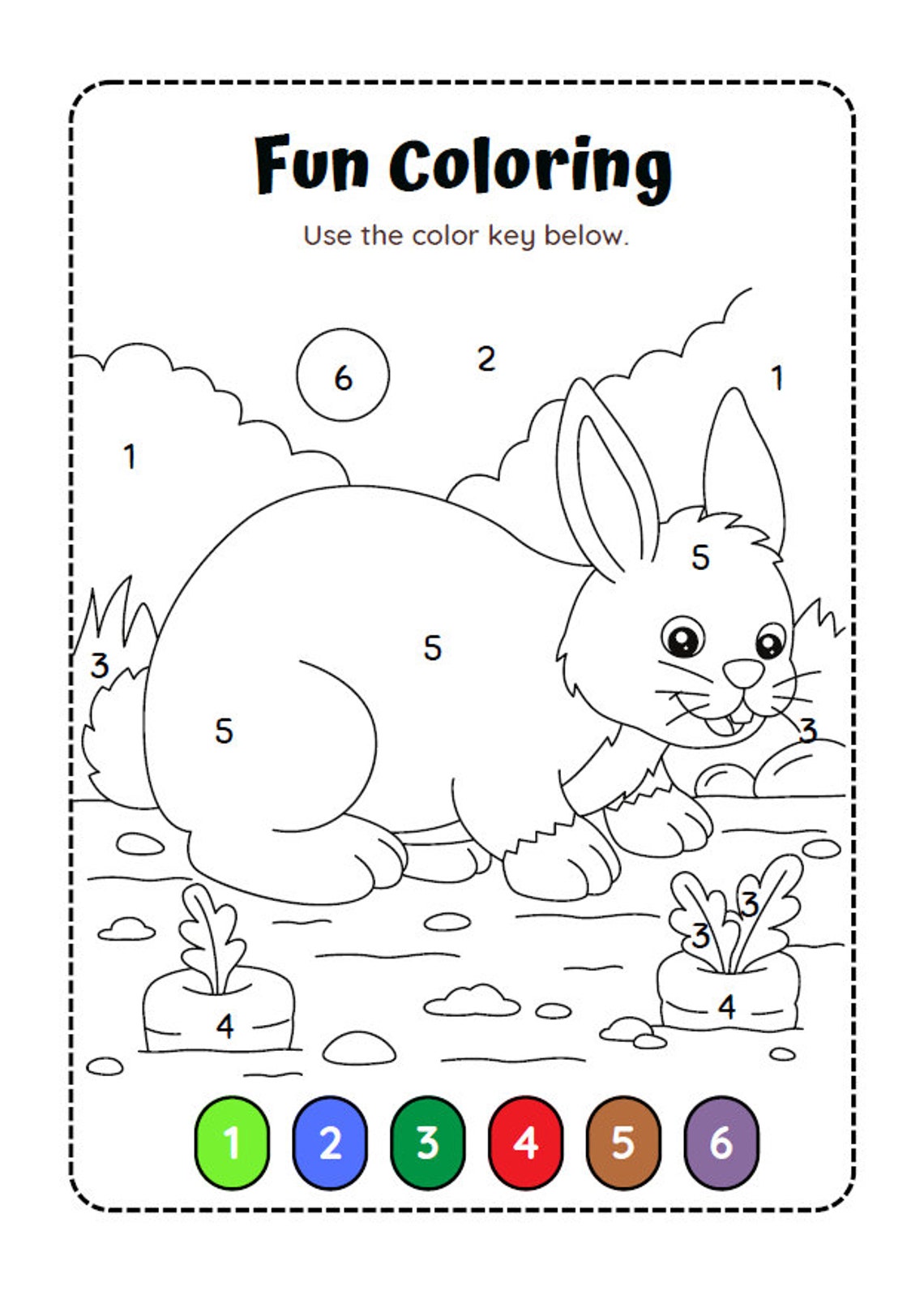 Printable Coloring Activity Worksheets | Color by Number | 9 Pages ...