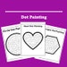 Printable Dot Painting Activity Worksheets | Dot Painting | Shapes ...