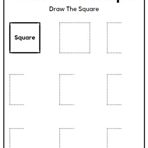 Printable Shape Drawing Activity Worksheets for Kids | Shapes | Draw ...