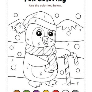 Printable Coloring Activity Worksheets | Color by Number | 9 Pages ...