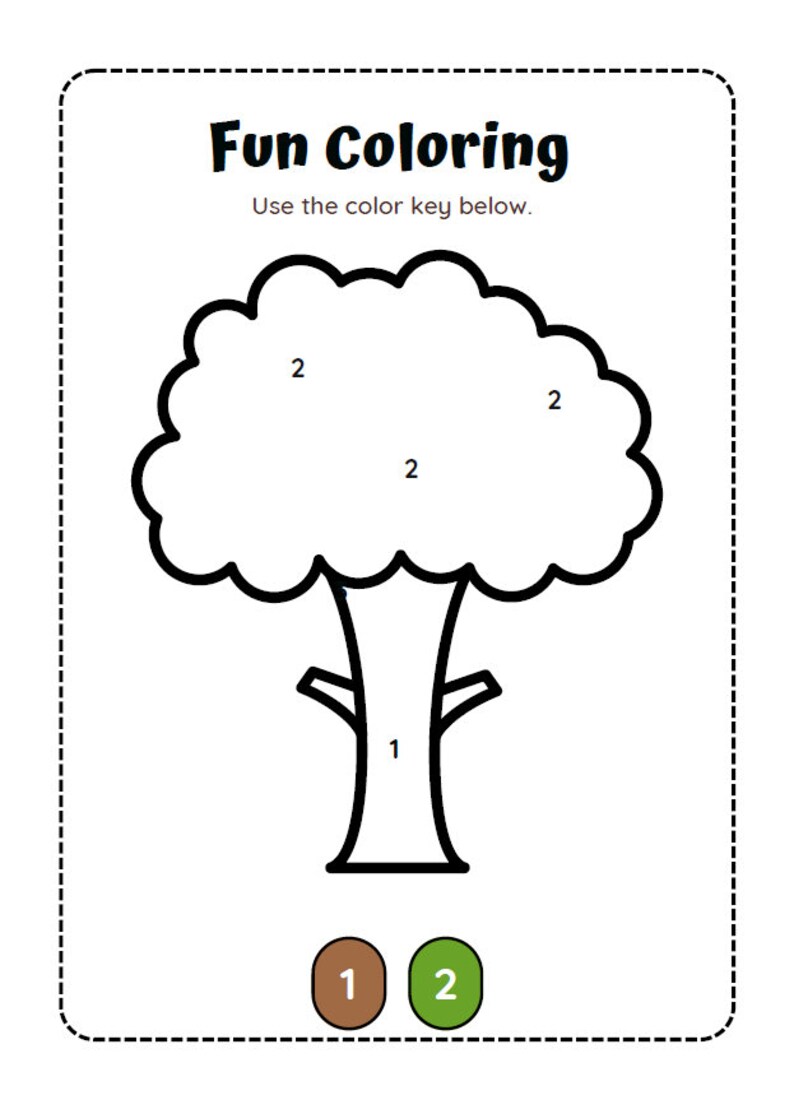 Printable Coloring Activity Worksheets Color by Number 9 Pages ...