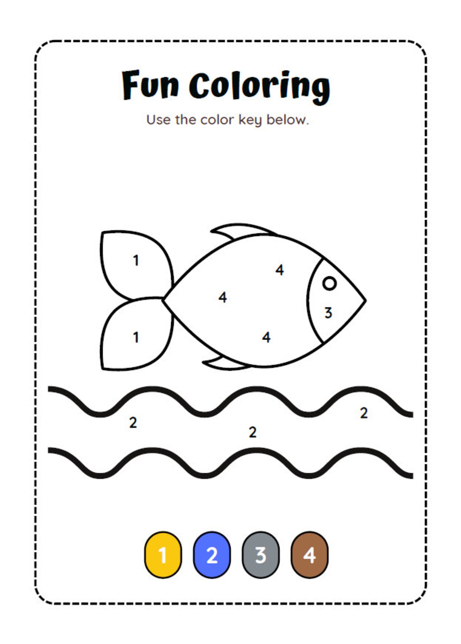 Printable Coloring Activity Worksheets | Color by Number | 9 Pages ...